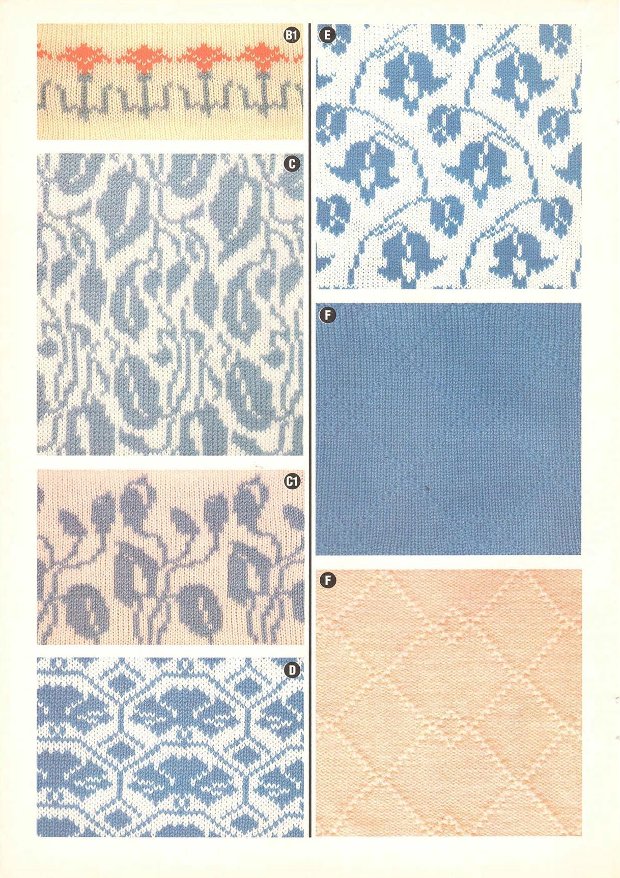 15 Floral Fair Isle Charts for Machine Knitting Pattern - PDF Instant ...