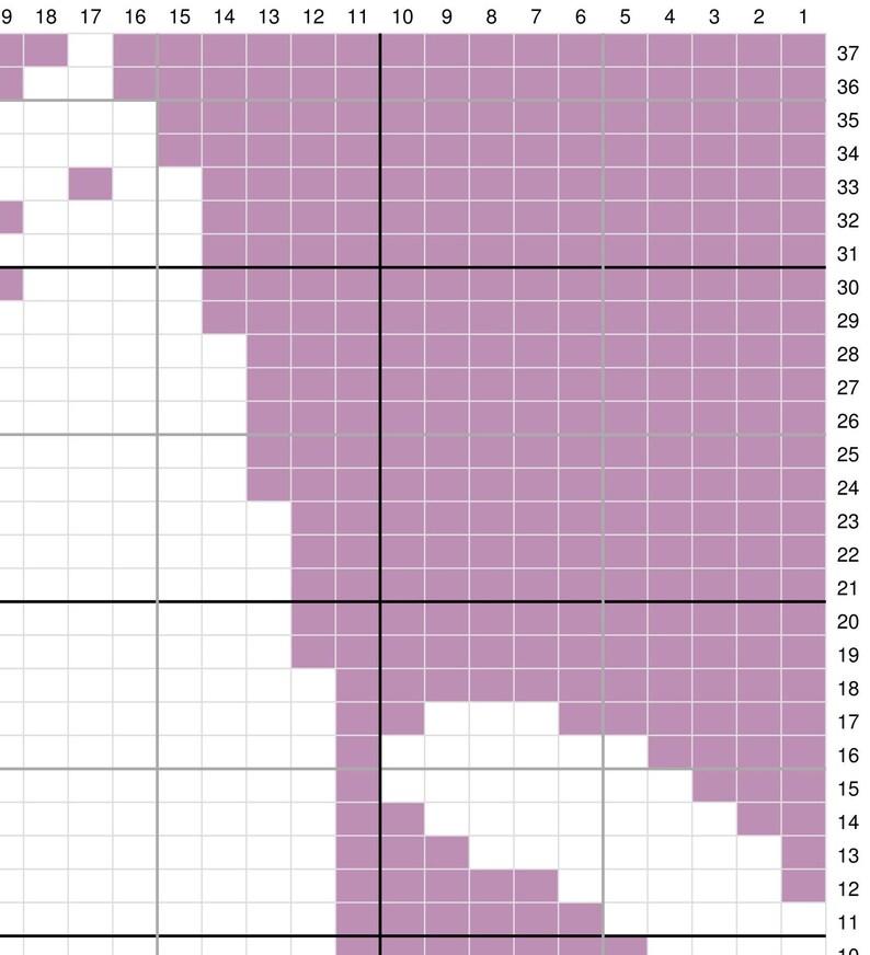 White Cat Knitting Chart, Intarsia Motif Graph, Dublicate Stitch ...