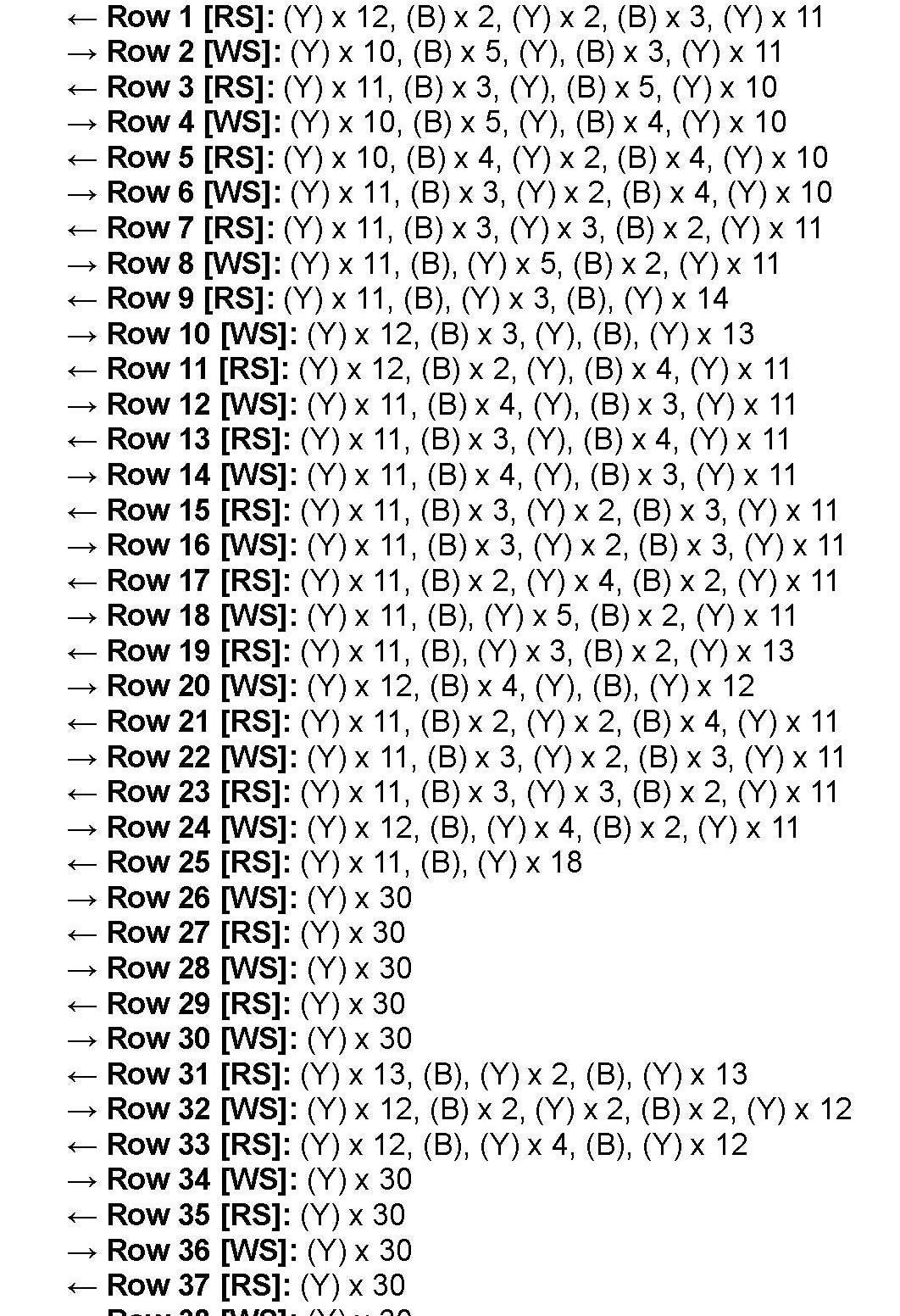 Giraffe Knitting Chart - PDF Pattern for Machine & Hand Knitting ...