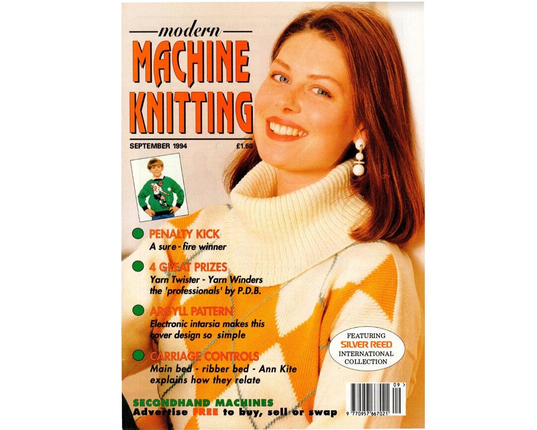 Modern Machine Knitting Magazine - September 1994 PDF - Vintage Silver ...