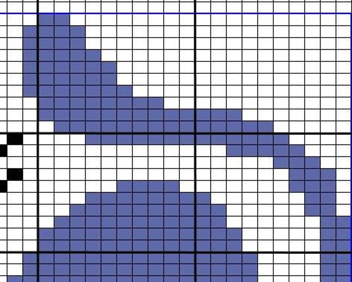 Fun Cat Intarsia Chart - 45 Stitches X 60 Rows - Digital Download ...