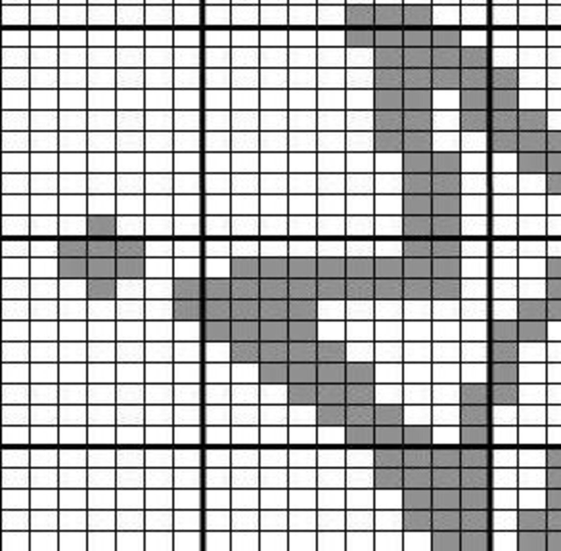 A Monogram Chart for Hand and Machine Knitting Letter Colorwork, Fair ...