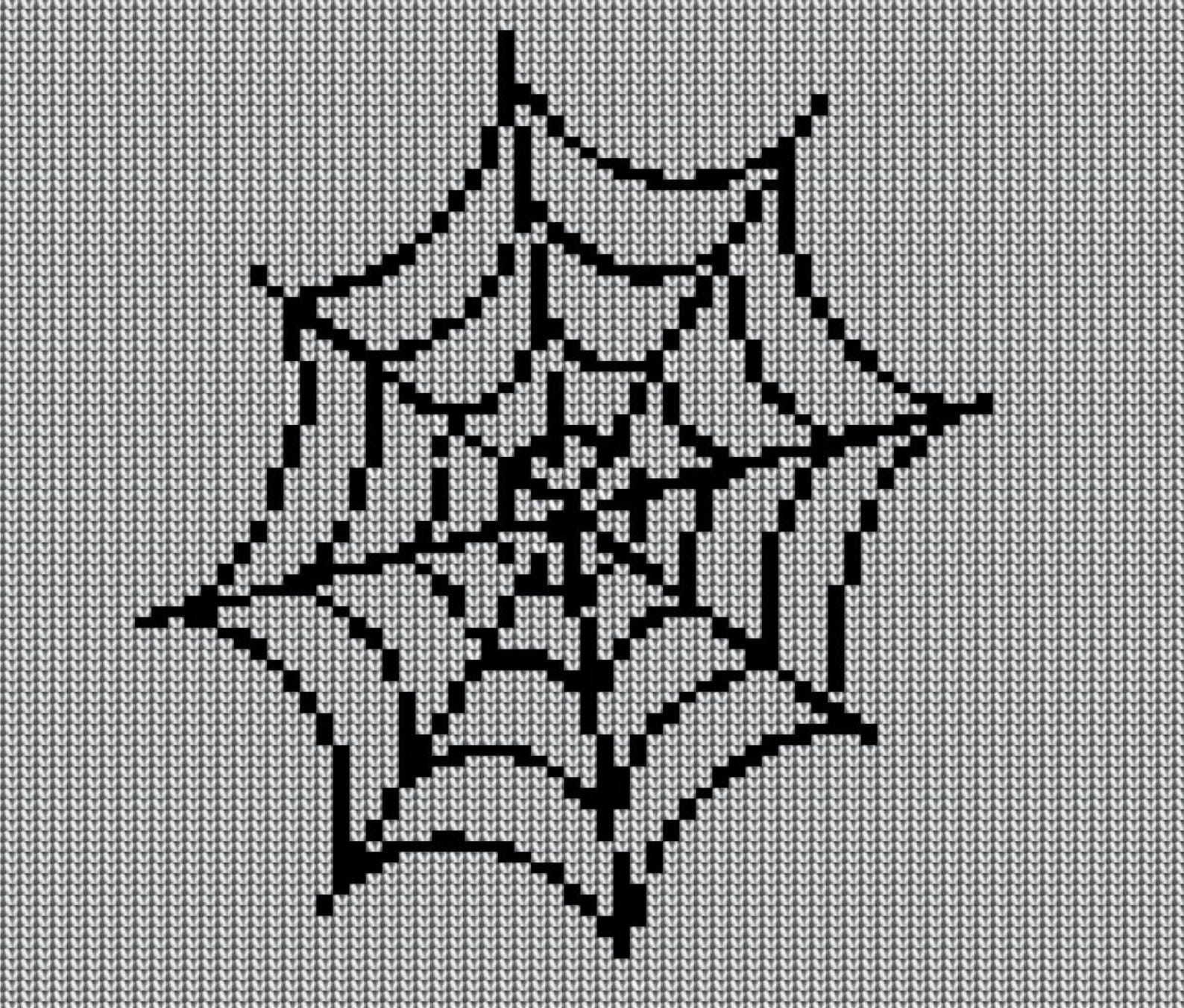 Spooky Ghost Motif Chart for Knitting, Crochet, Cross Stitch ...