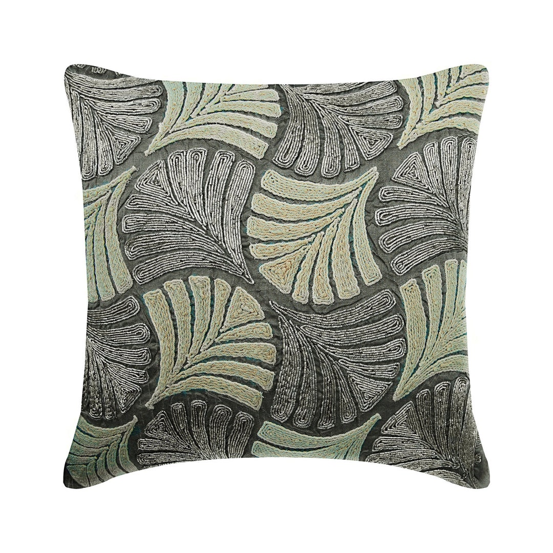 16"x16" Decorative Silver Throws for Sofa, Silk Toss Cushion Cushions ...