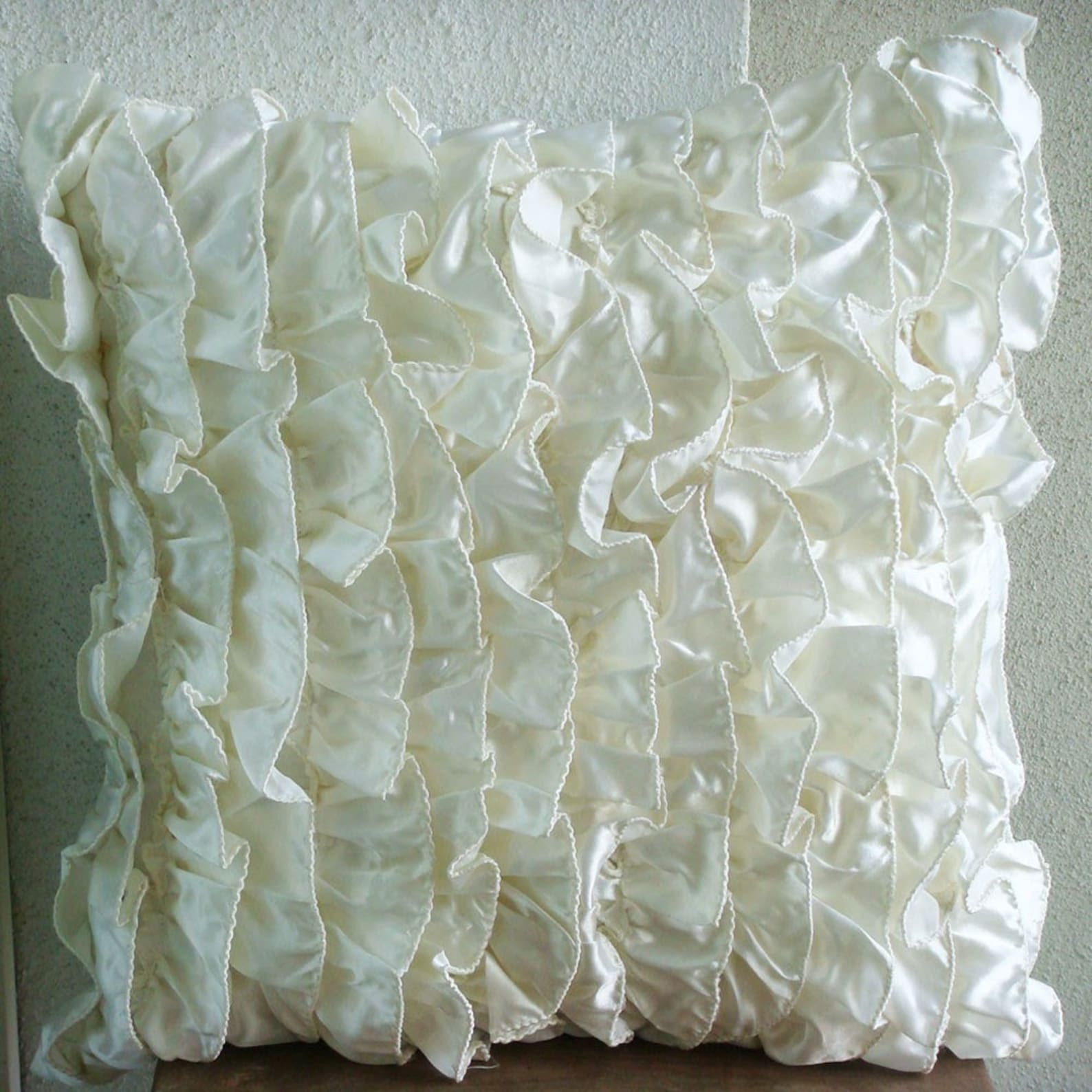 Decorative Ivory European Sham Cover 24x24 / | Etsy