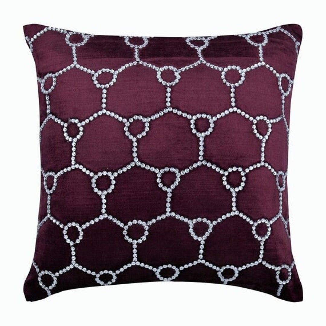 Decorative Plum Purple European Sham Cover - Etsy