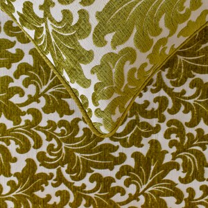 King / Queen / Twin Chartreuse Runner With Matching Throw Pillow Cover ...