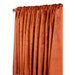 Rust Velvet Curtain 52x84 Rod Pocket Curtain Panel - Etsy