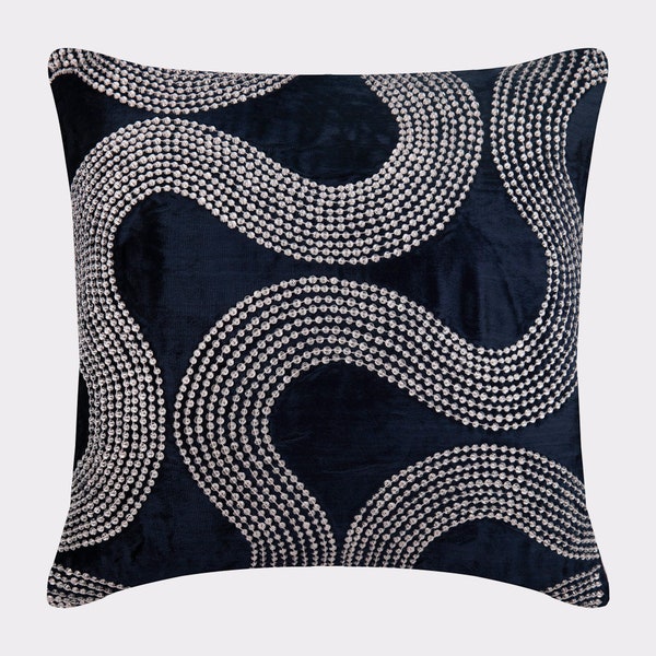 Navy Velvet Pillow - Etsy