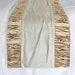 King / Queen / Twin Brown Bed Runner With Matching Throw Pillow Cover ...