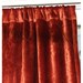 Rust Velvet Curtains 52x84 Rod Pocket Curtain - Etsy