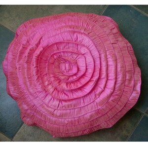 Pillow Covers 26 Inches Round Silk Euro Sham Cover With Ruffles ...