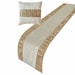 King / Queen / Twin Brown Bed Runner With Matching Throw Pillow Cover ...
