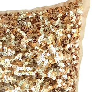 16"x16" Decorative Gold Sofa Throw, Art Silk Throw Cushion Cover Bling ...
