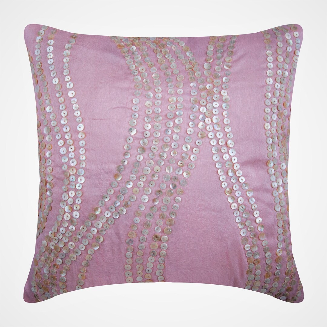 Designer Pink Euro Sham Cover 24x24 - Etsy