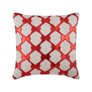 Designer Red Throw Pillow Cover 24x24 / - Etsy