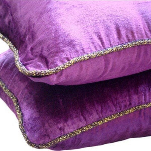 Purple Pillows - Etsy