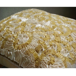 Designer Gold Sofa Throw Large 24"x24"/26"x26", Art Silk Euro Sham ...