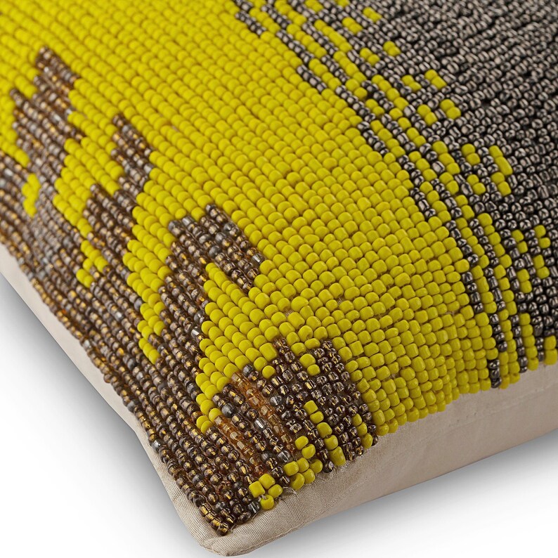 16x16 Decorative Yellow Cushions Silk Throw - Etsy