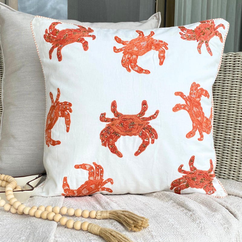 Crab Pillow - Etsy