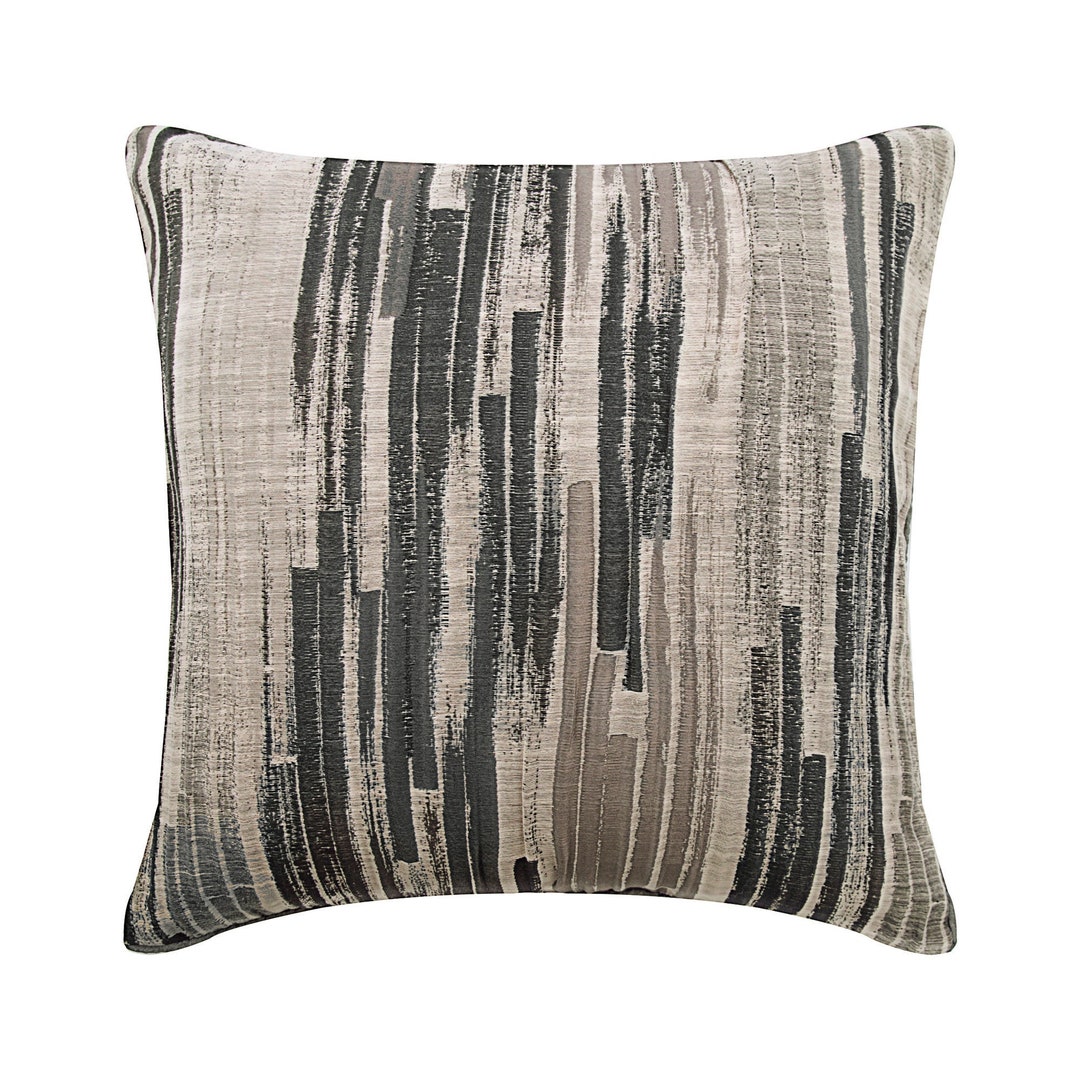 Decorative Grey Euro Sham Cover 24"x24" / 26"x26", Silk Throw Euro Sham ...