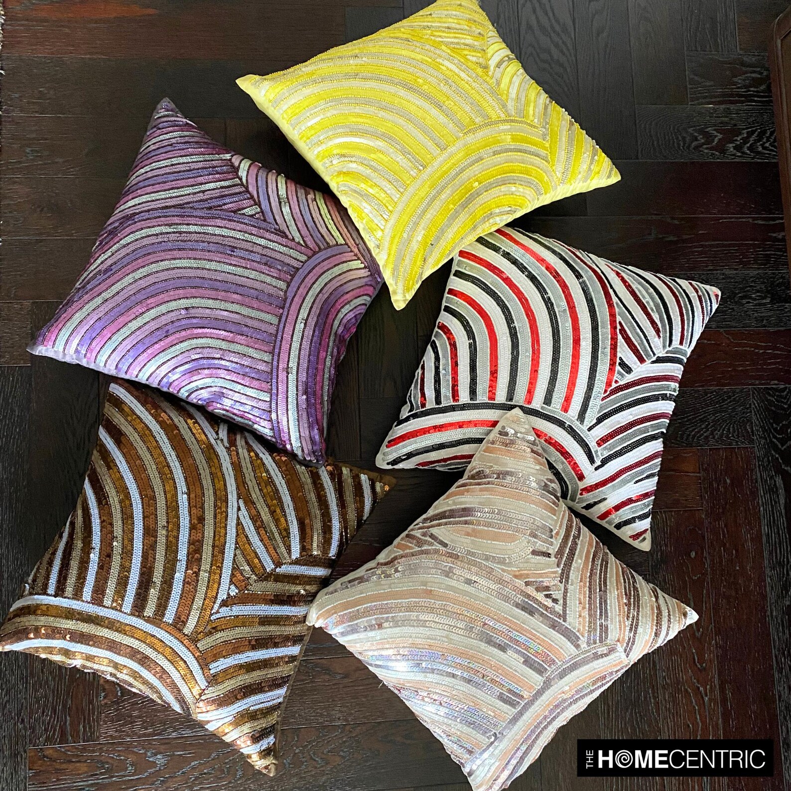 Designer Yellow Sofa Cushion 16"x16", Art Silk Throw Pillow Custom ...
