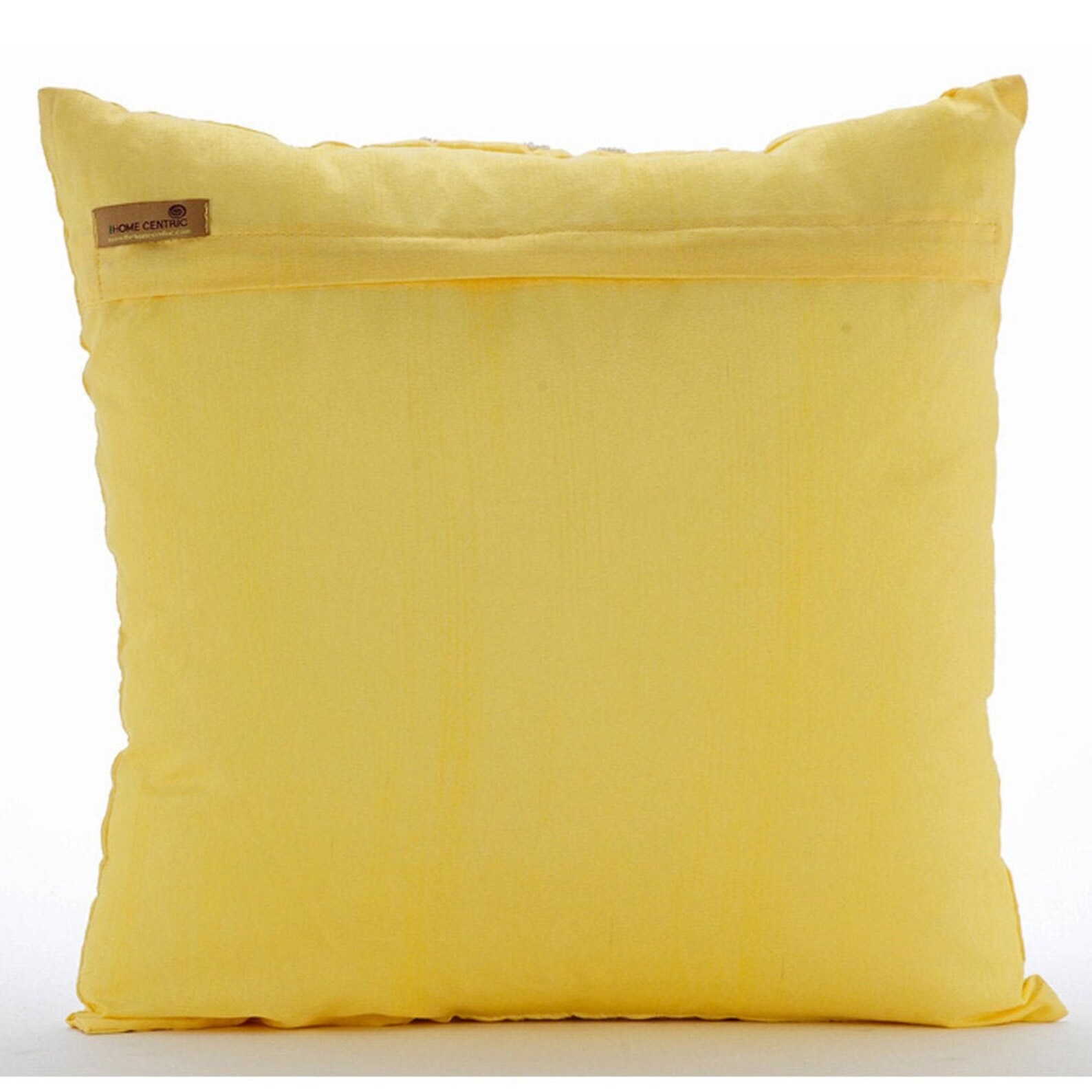 16x16 Designer Yellow Cushion Pillow Art Silk - Etsy