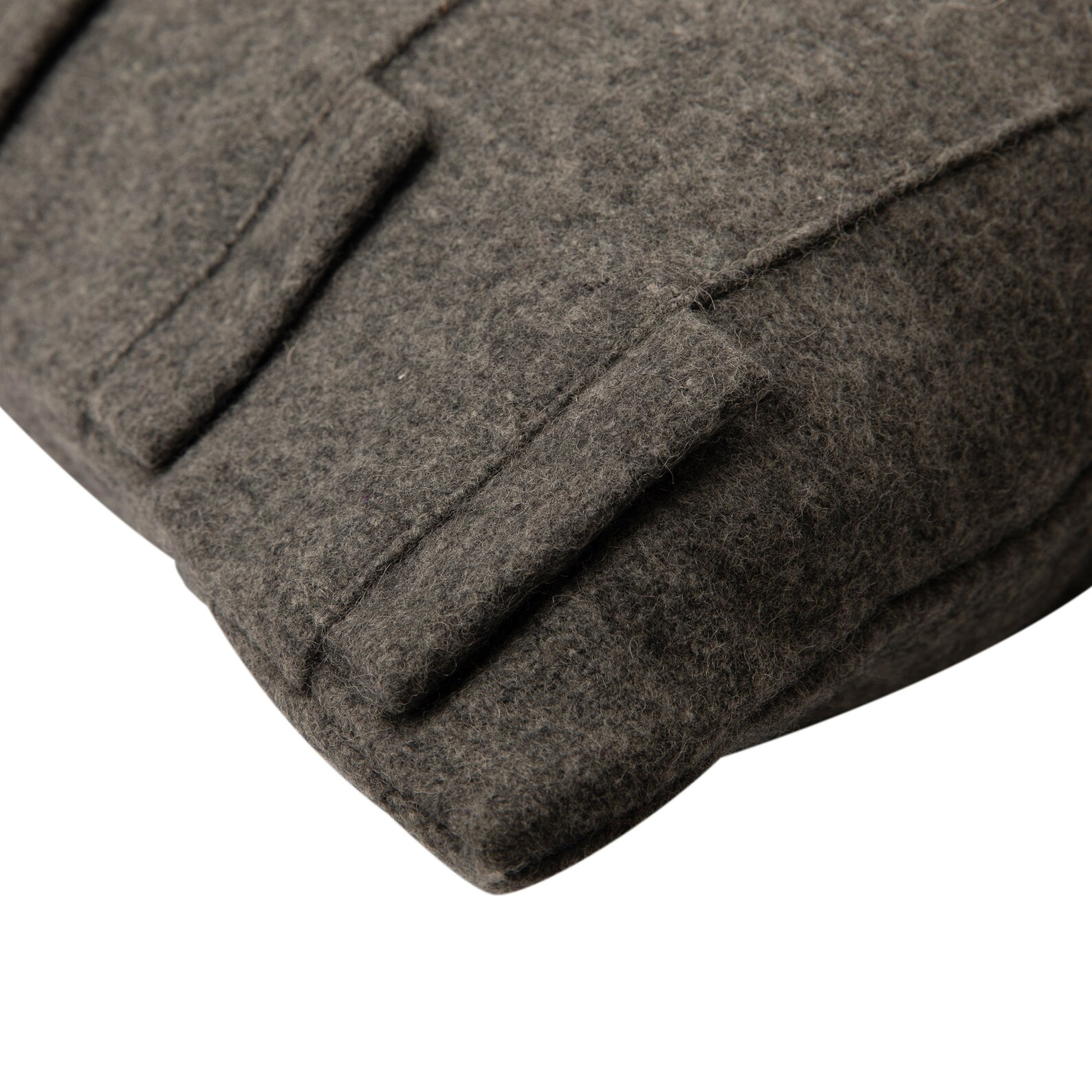 16"x16" Decorative Ash Gray Cushion Case, Felt Pillow Cushion Wool ...