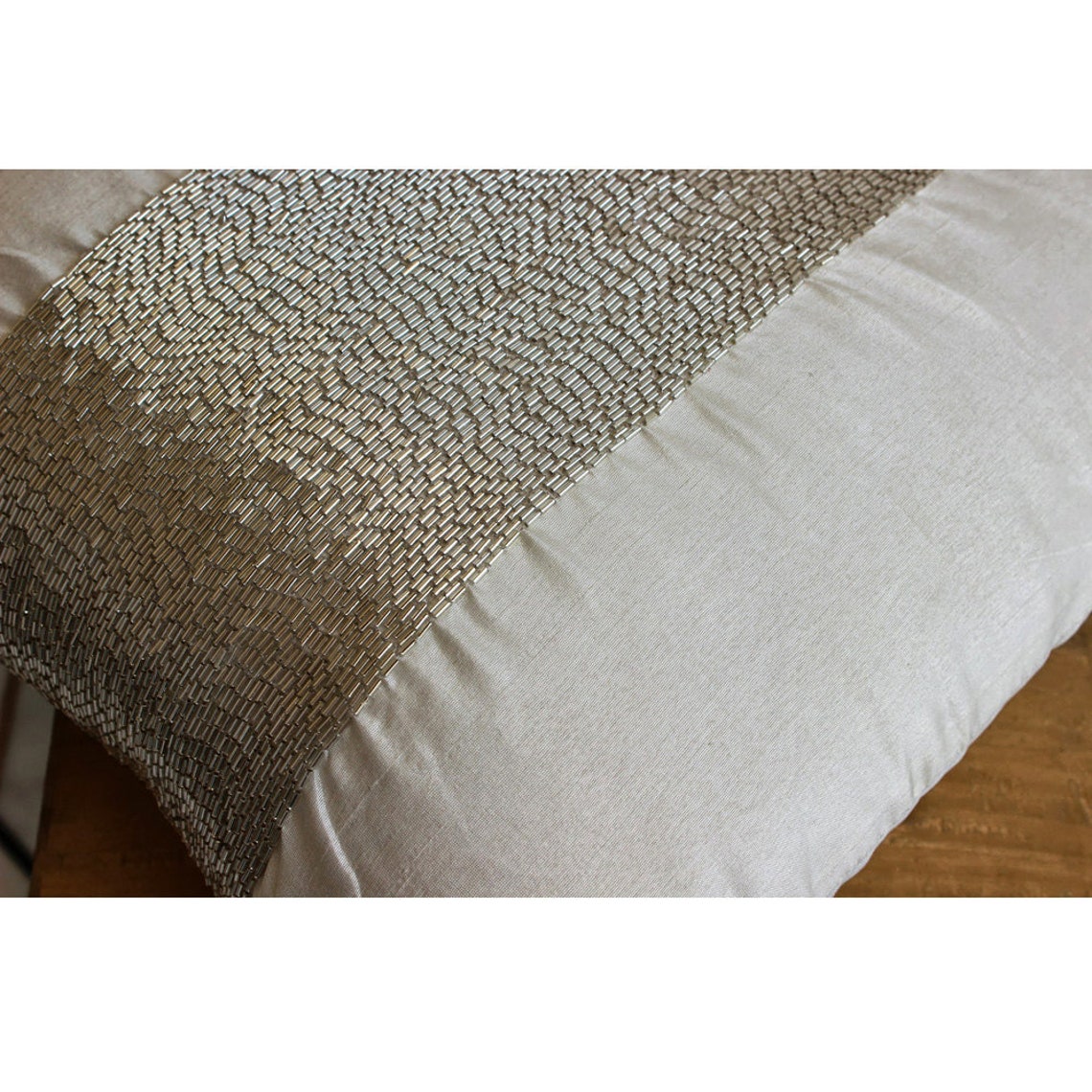 Designer White Sofa Pillow 16x16 Art Silk Throw | Etsy