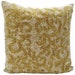 Designer Gold Sofa Throw Large 24"x24"/26"x26", Art Silk Euro Sham ...