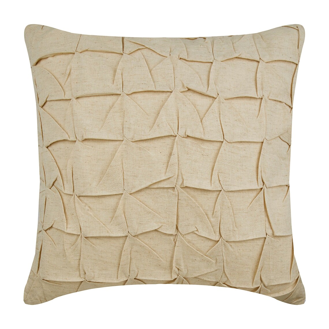 Luxury Beige Sofa Throw Pillow Large 24"x24" / 26"x26", Cotton Linen ...