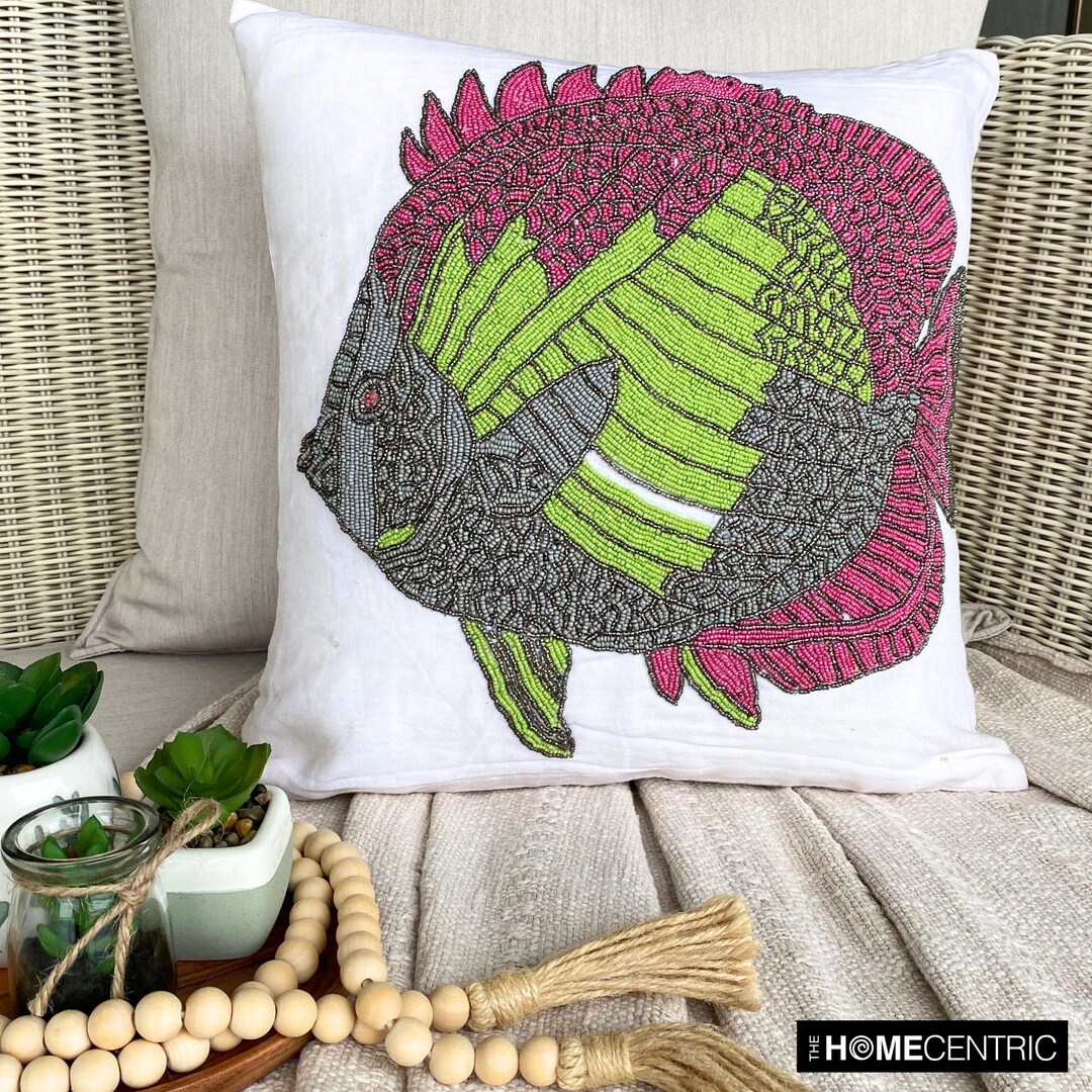 Cotton Linen White Throw Pillow Custom 16"x16", Designer Sofa Throw ...