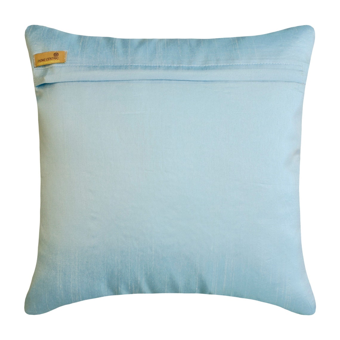 Designer Sky Blue Euro Size Pillow Cover 24"x24"/26"x26", Art Silk Euro ...
