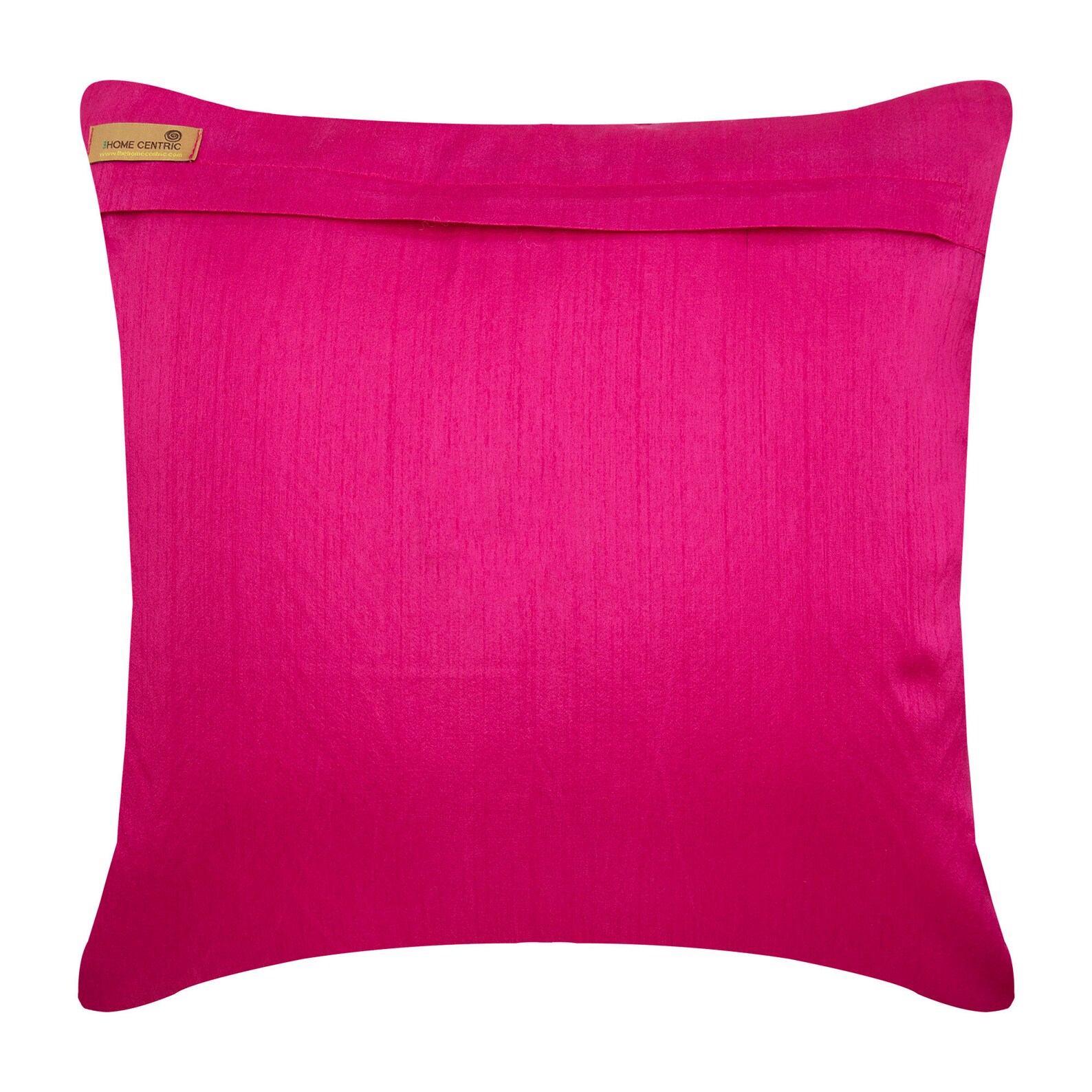16"x16" Decorative Fuchsia Pink Toss Cushion, Art Silk Toss Throw ...