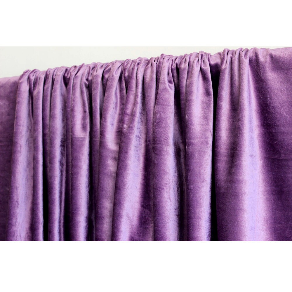 Purple Velvet Curtain 52x84 Rod Pocket Curtain | Etsy