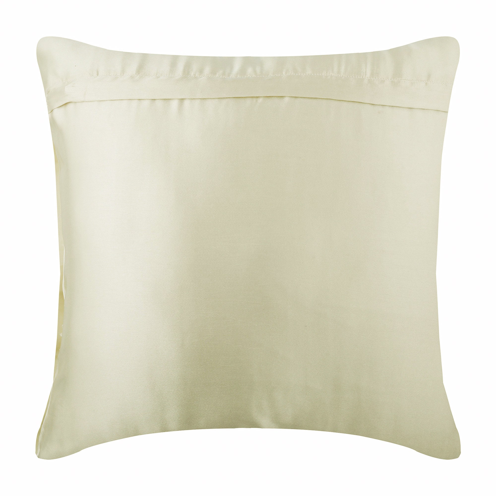 Striped Pintucks Satin, Cream & Ivory, 24x24 / 26x26 Modern Euro Sham ...