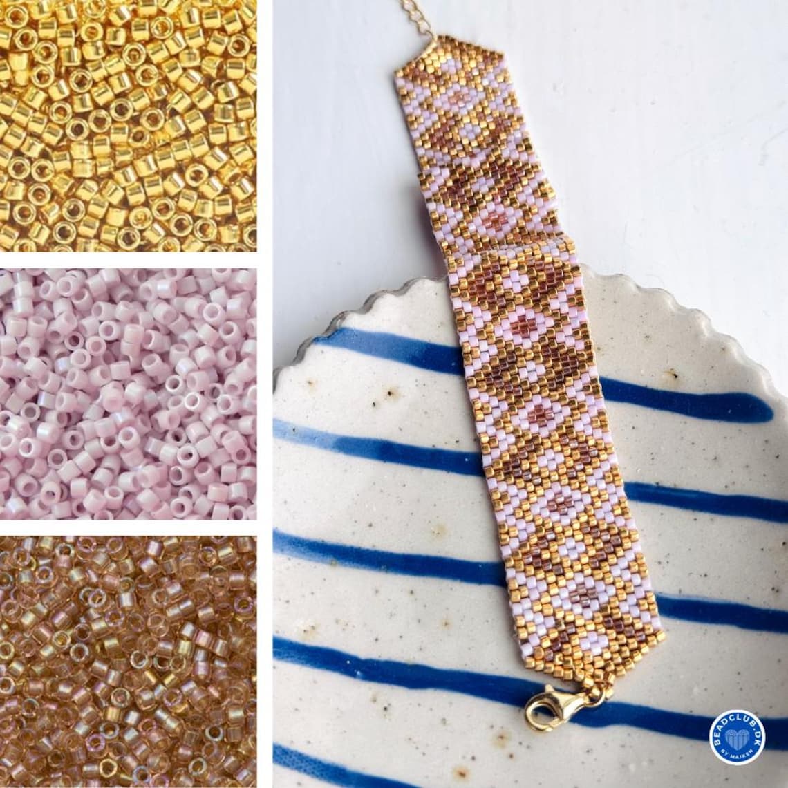 Peyote Beaded Bracelet Pattern - VERY Easy Visual Step-by-step Pdf-file ...