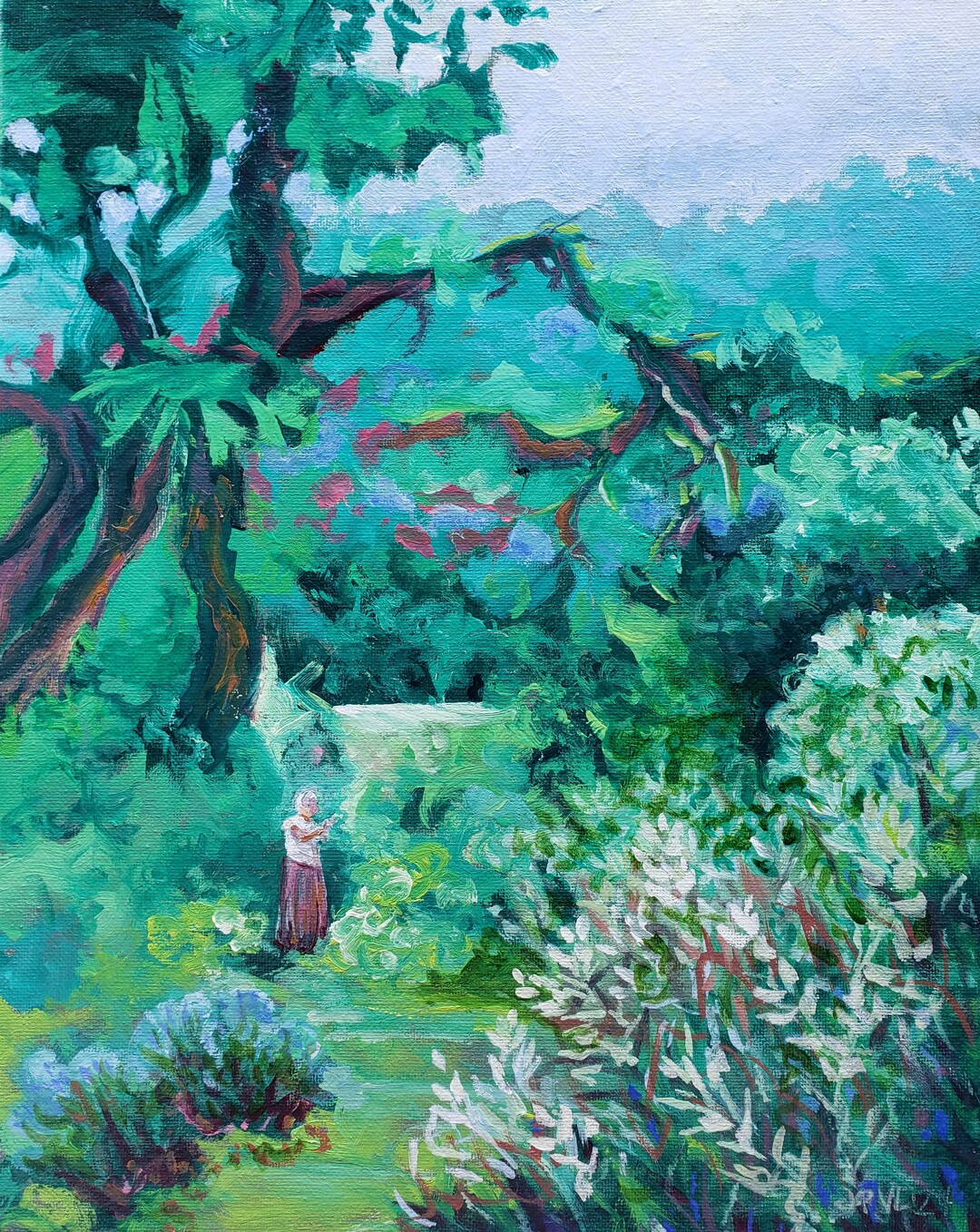Harris Bridge Vineyard 2 Original Landscape Oil Painting - Etsy