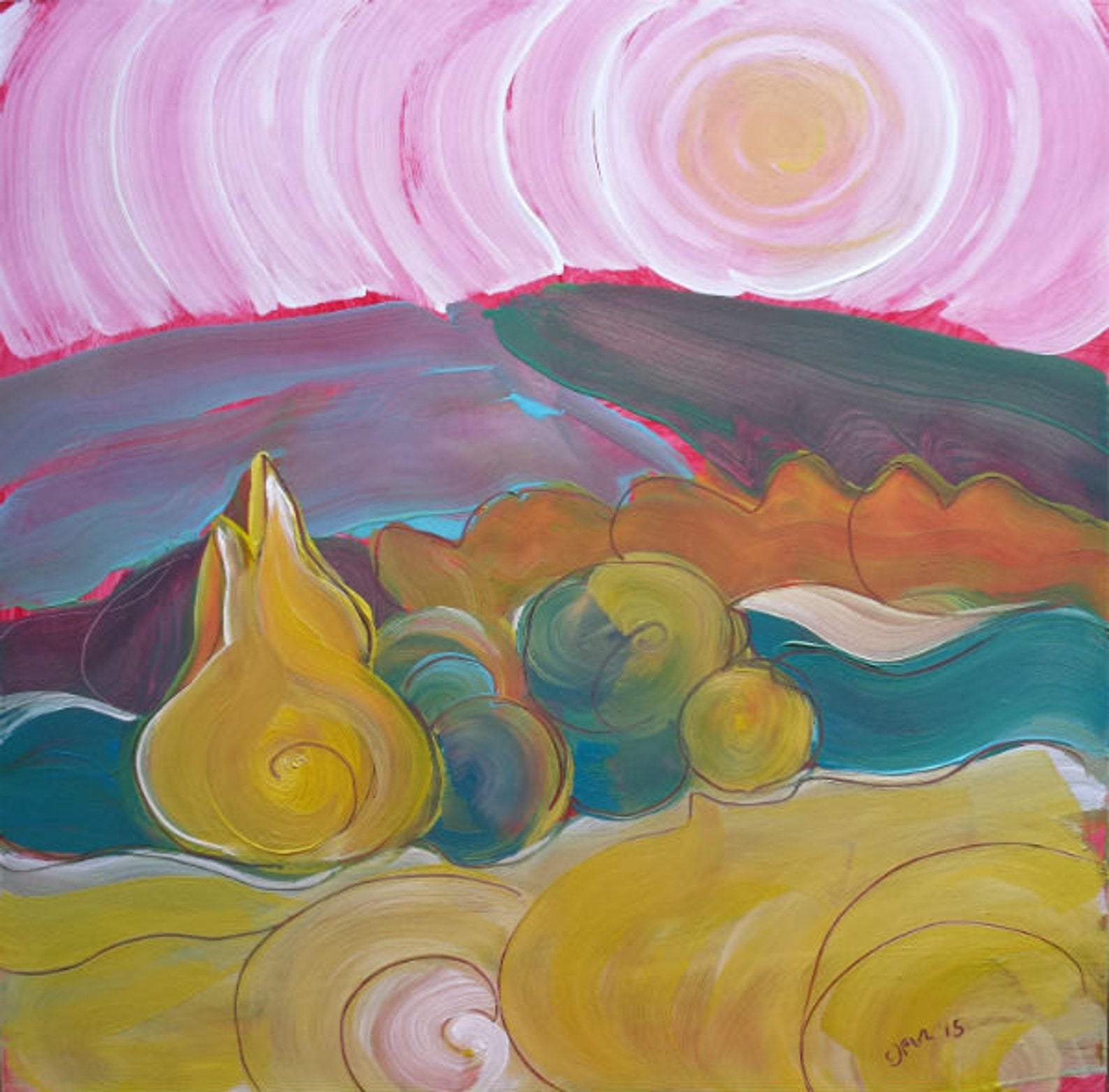 Valley Morning 23. Original Abstract Landscape Oil Painting - Etsy