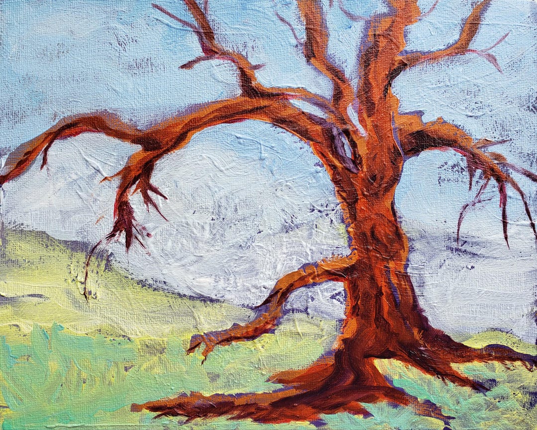 Oak Dying #2 Original Landscape Oil Painting - Etsy