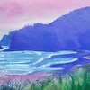 Oregon Coast Sunset #1 Original Abstract Landscape Oil Painting - Etsy