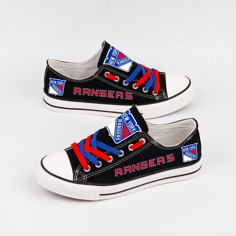 New York Rangers Canvas Shoes, Hockey Team Print - Etsy UK