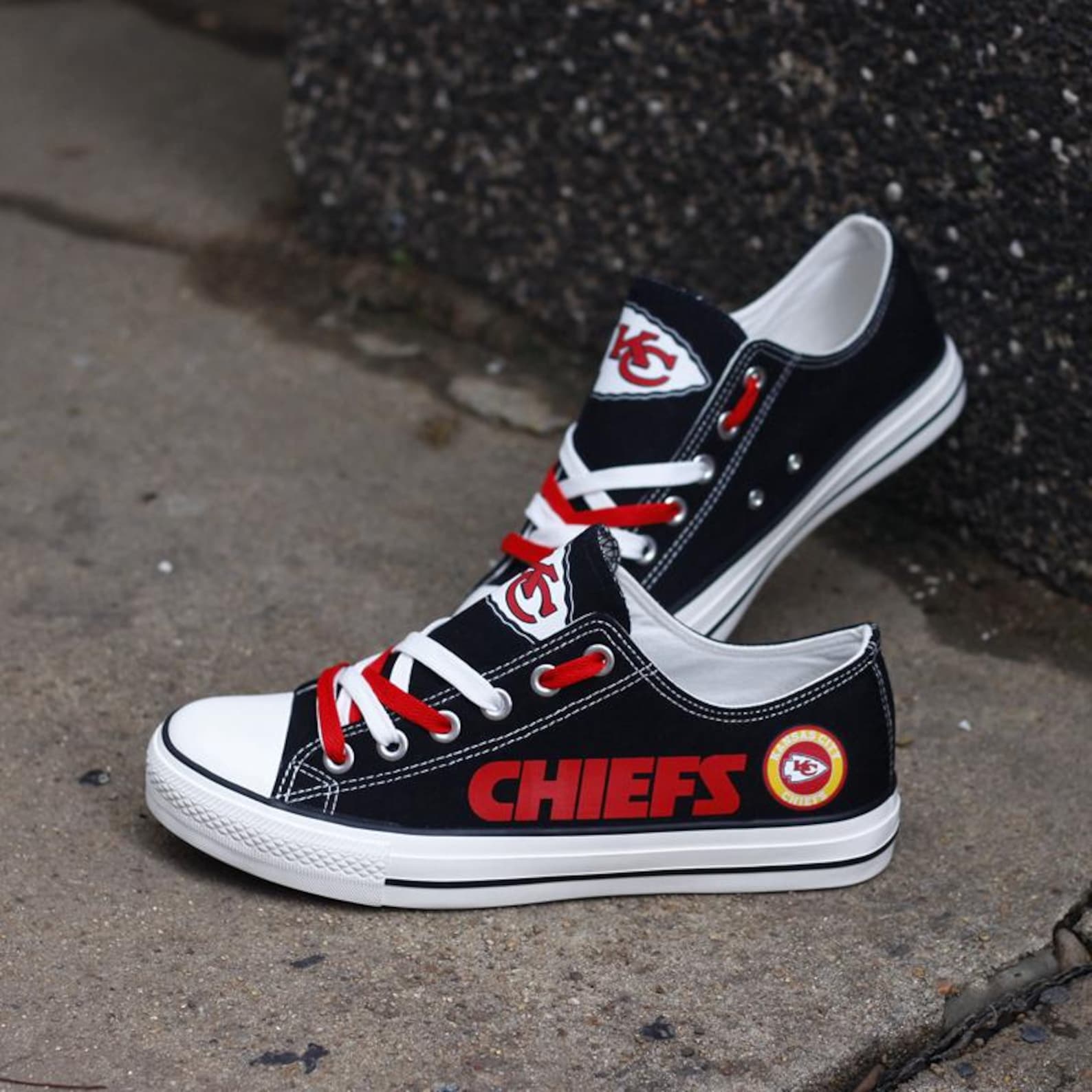 Football, Kansas City Chiefs Shoes, Footwear, Team, Canvas Shoes, Shoes ...