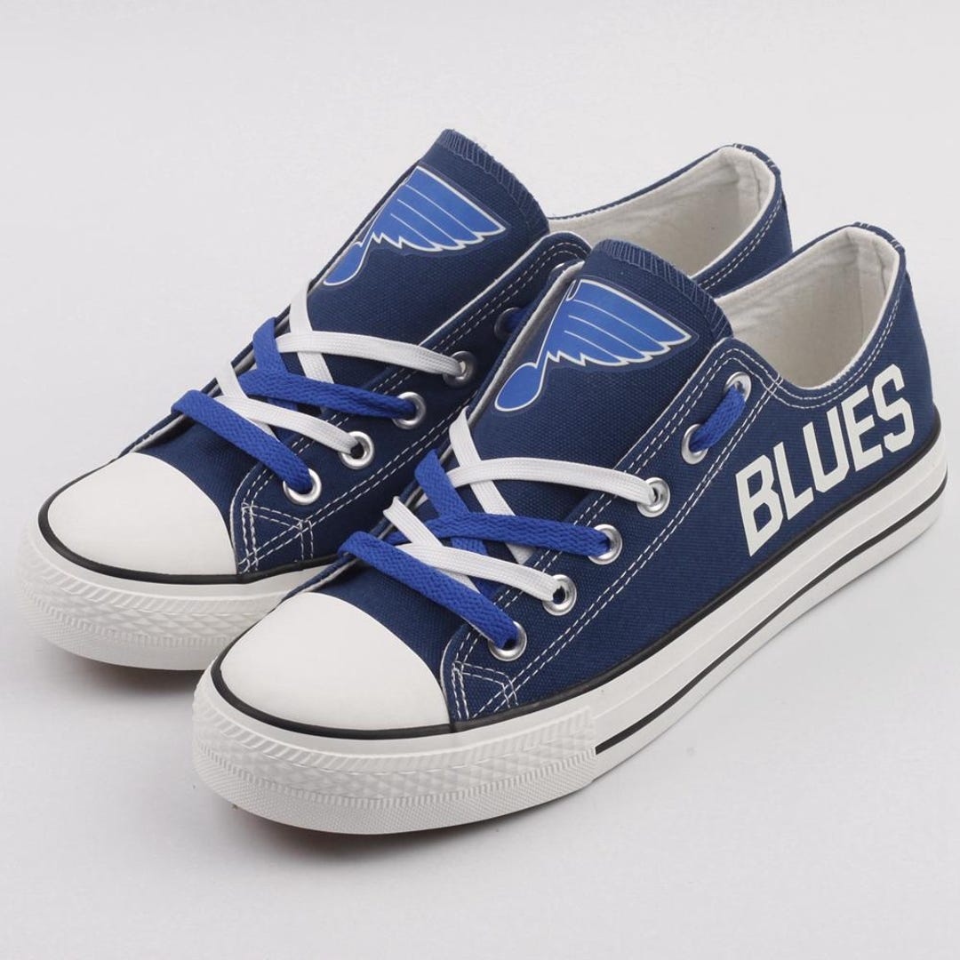 St. Louis Blues Hockey Team Canvas Shoes, Fan Gift - Etsy