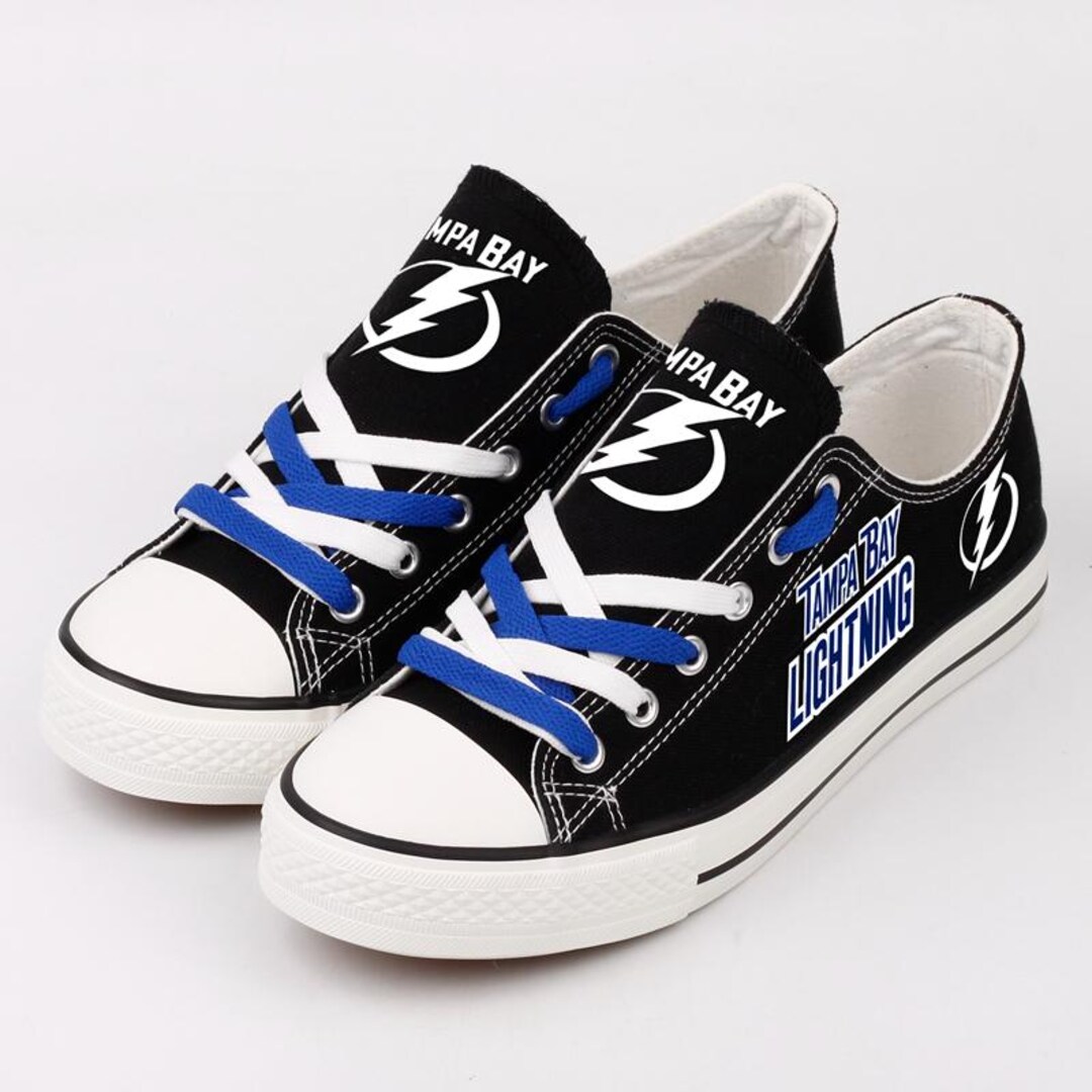 Tampa Bay Lightning Canvas Shoes, Hockey Team Sneakers - Etsy