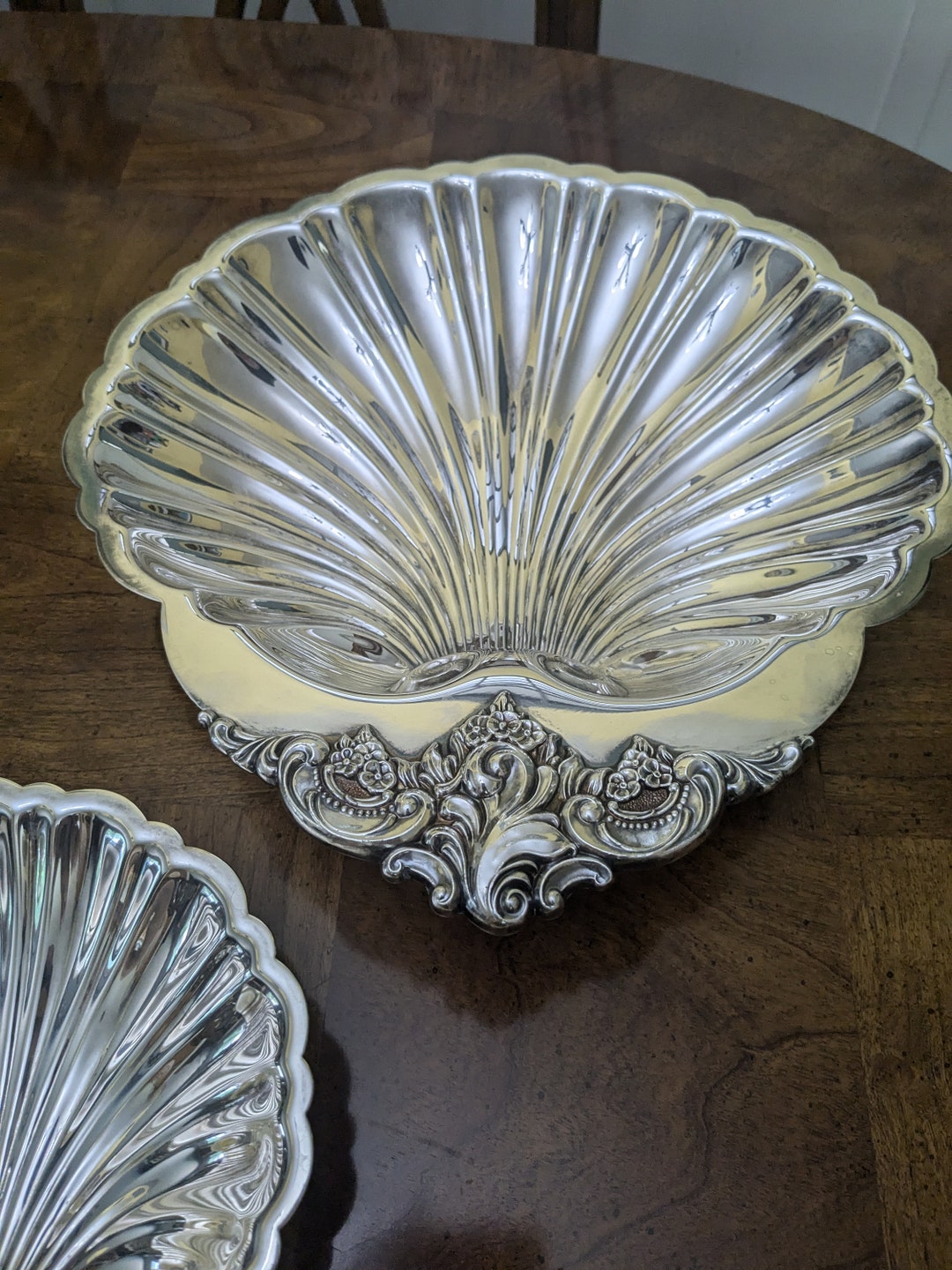 Baroque by Wallace Silver Clam Shell Bowls - Etsy