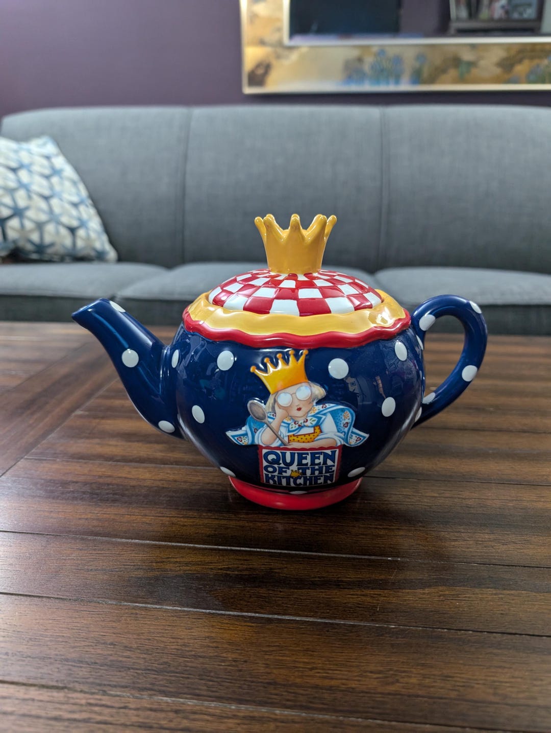 Mary Engelbreit - Queen of the Kitchen Teapot - Etsy