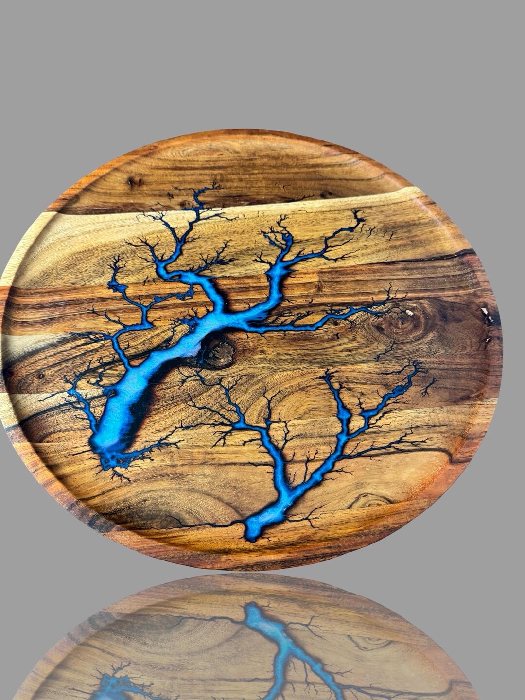 Resin Serving Tray | Fractal Flow Designs – Handcrafted Timber Platter ...