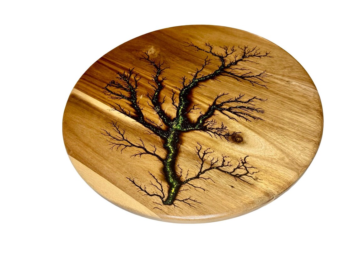 Australian Resin Lazy Susan - Green Sparkle by Fractal Flow Designs ...