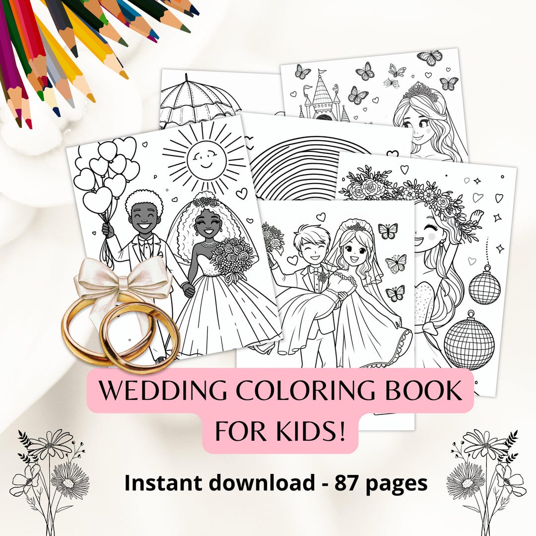 Wedding Coloring Pages, Wedding Activities, Bridal Coloring Pages ...